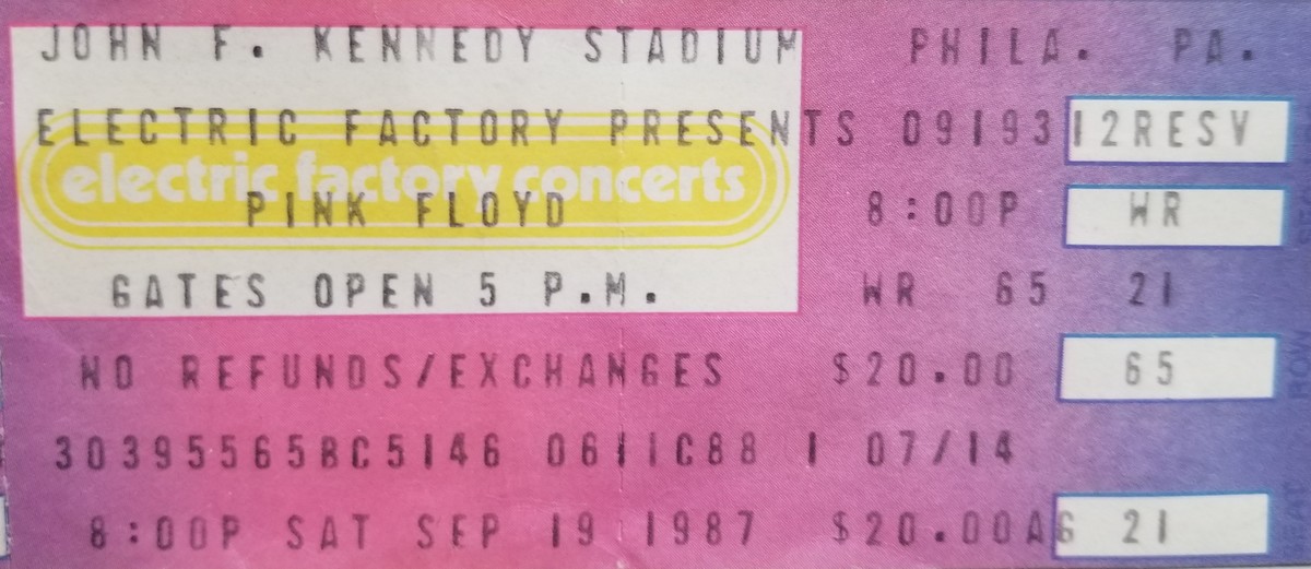 Sep 19, 1987: Pink Floyd at John F. Kennedy Stadium Philadelphia ...
