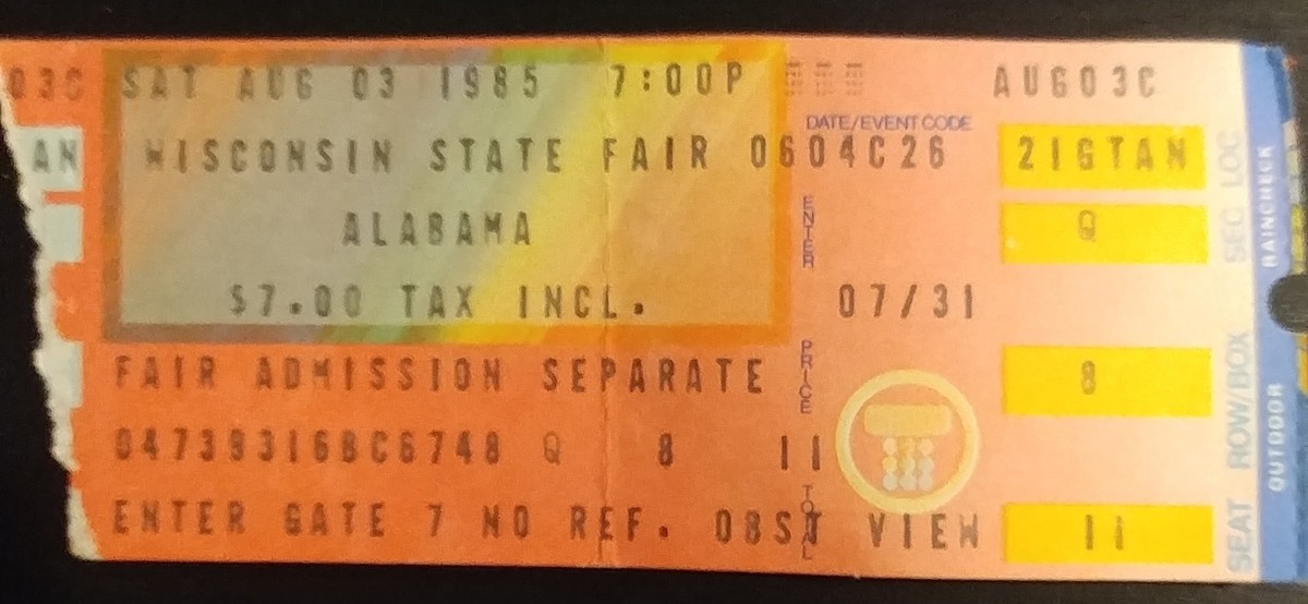 Concert History of Wisconsin State Fair Park West Allis, Wisconsin ...