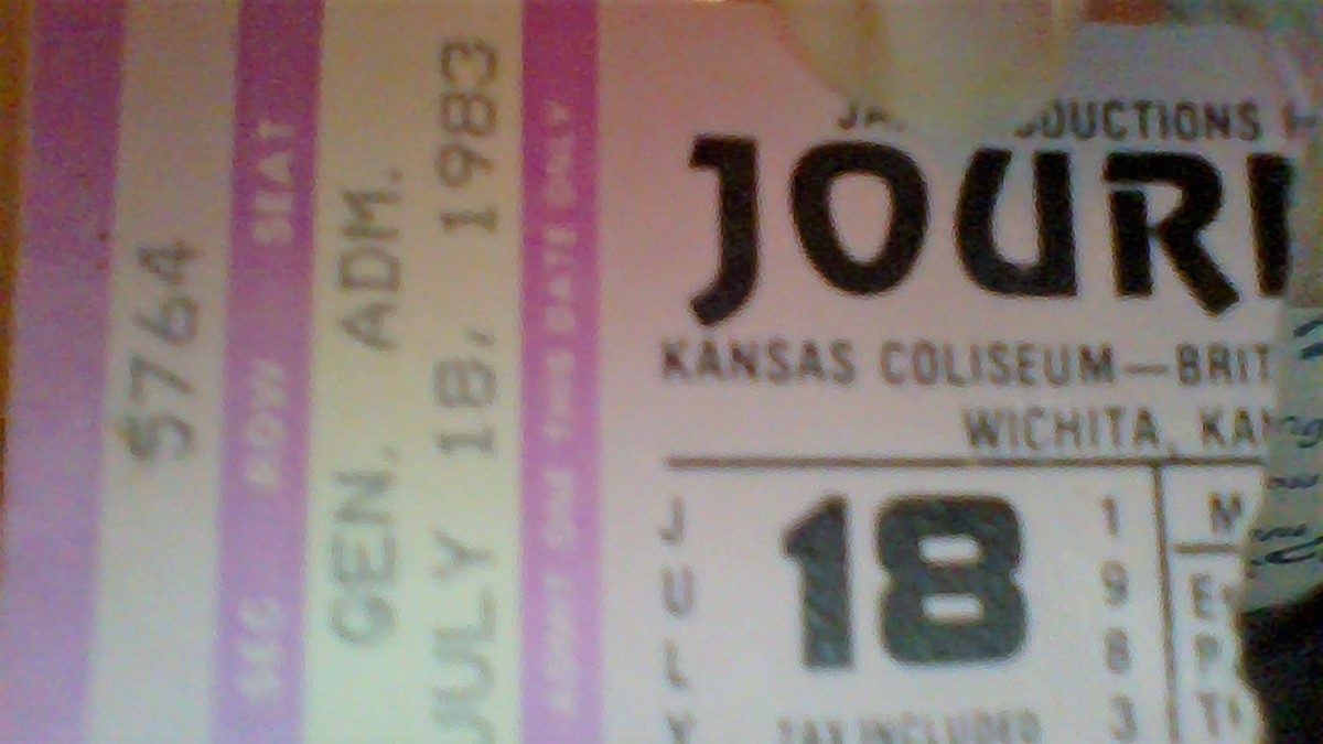 Jul 18, 1983: Journey / Bryan Adams / Steve Perry at Kansas Coliseum ...