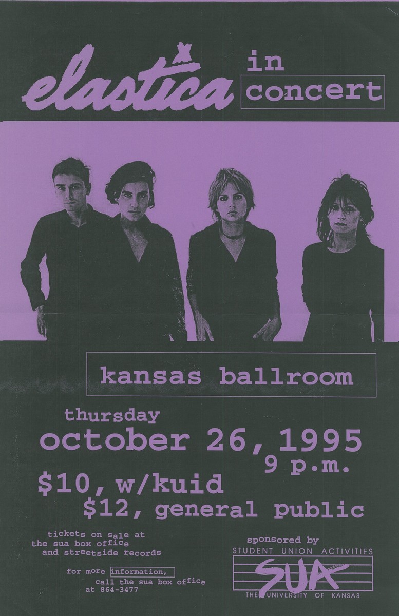 Oct 26, 1995: Elastica / Loud Lucy at Kansas Union Ballroom Lawrence ...