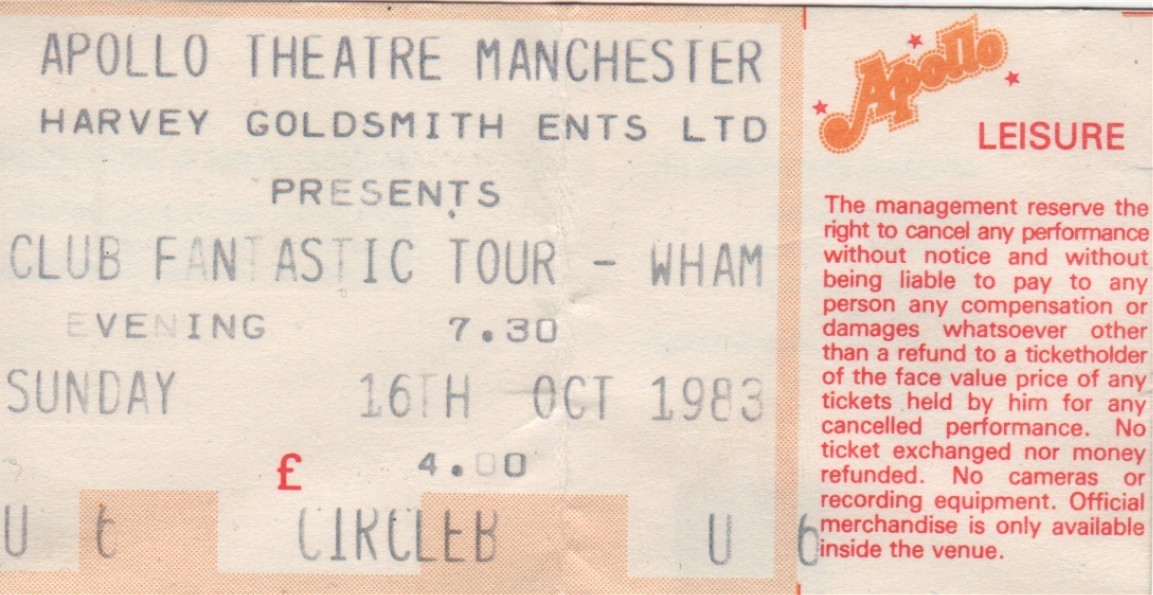 Wham! Concert & Tour History | Concert Archives