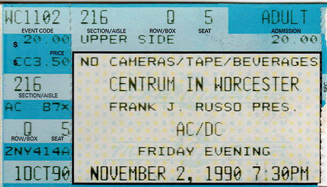 1993 Concert History of Worcester Centrum Worcester, Massachusetts ...