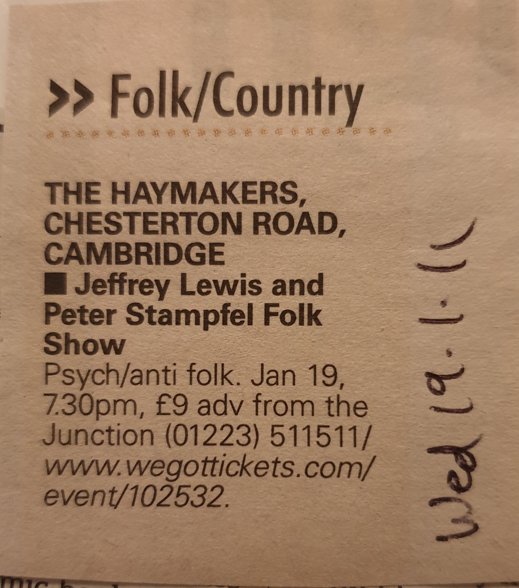 Concert History of The Haymakers Cambridge, England, United Kingdom ...