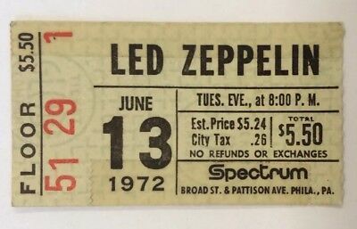 Jun 13, 1972: Led Zeppelin at The Spectrum Philadelphia, Pennsylvania ...