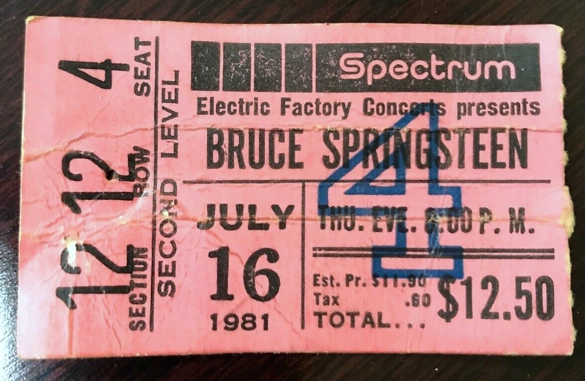 Jul 18, 1981: Bruce Springsteen & The E Street Band at The Spectrum ...