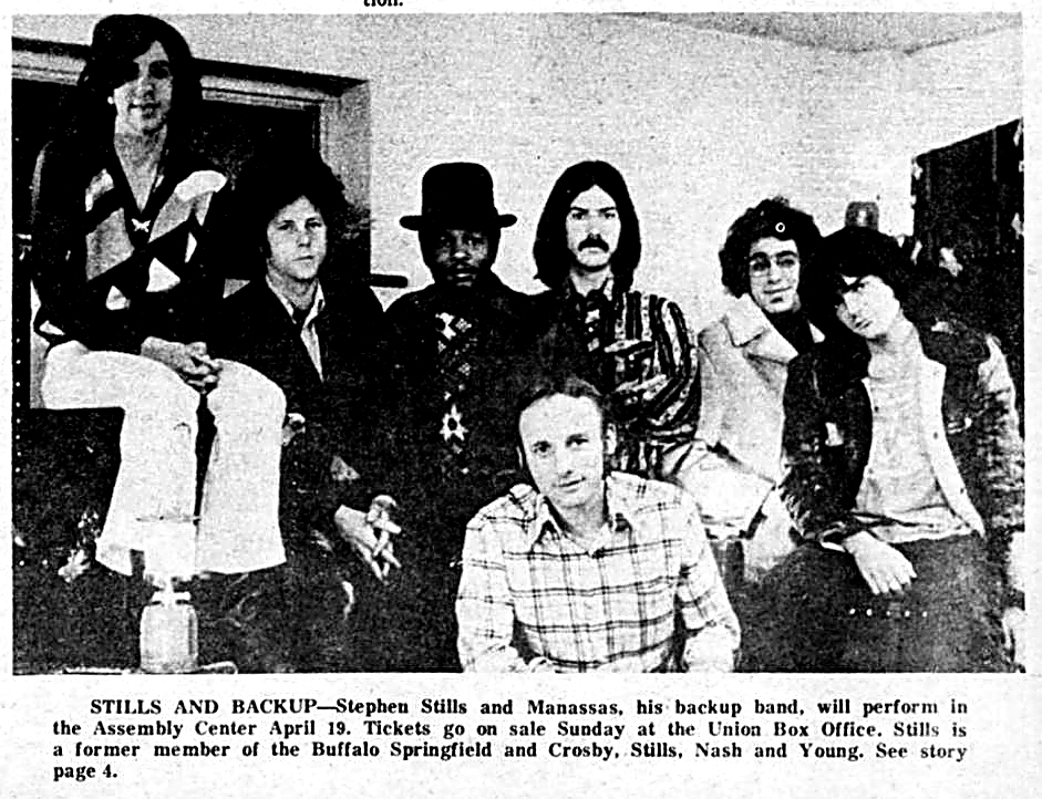 Apr 19, 1972: Stephen Stills / Manassas at LSU Assembly Center Baton ...