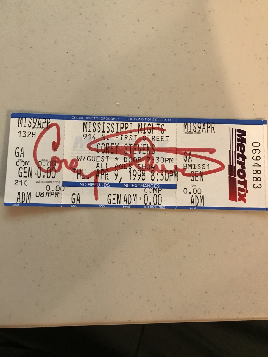 Corey Stevens Concert & Tour History | Concert Archives