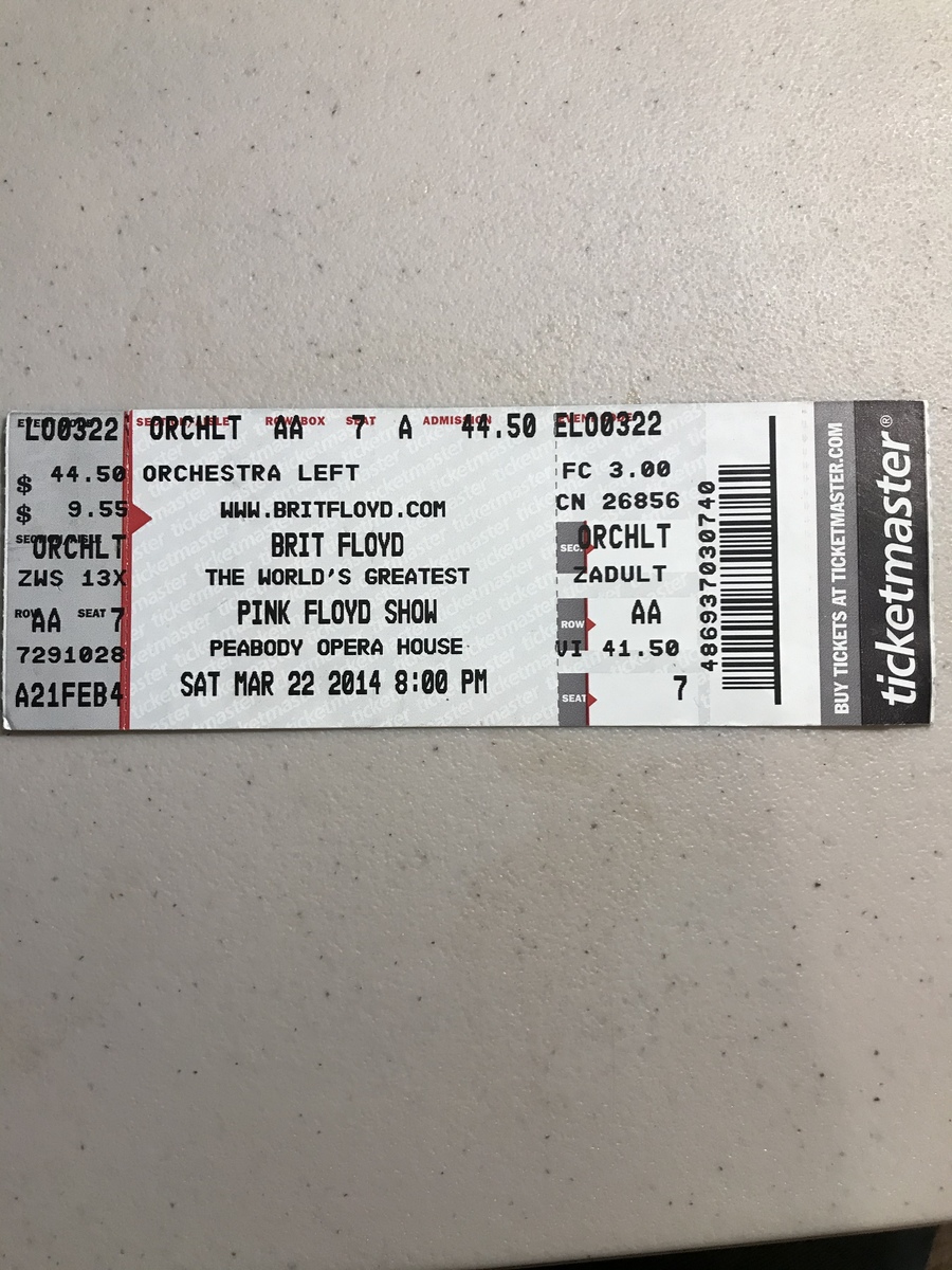 Brit Floyd's 2014 Concert & Tour History | Concert Archives