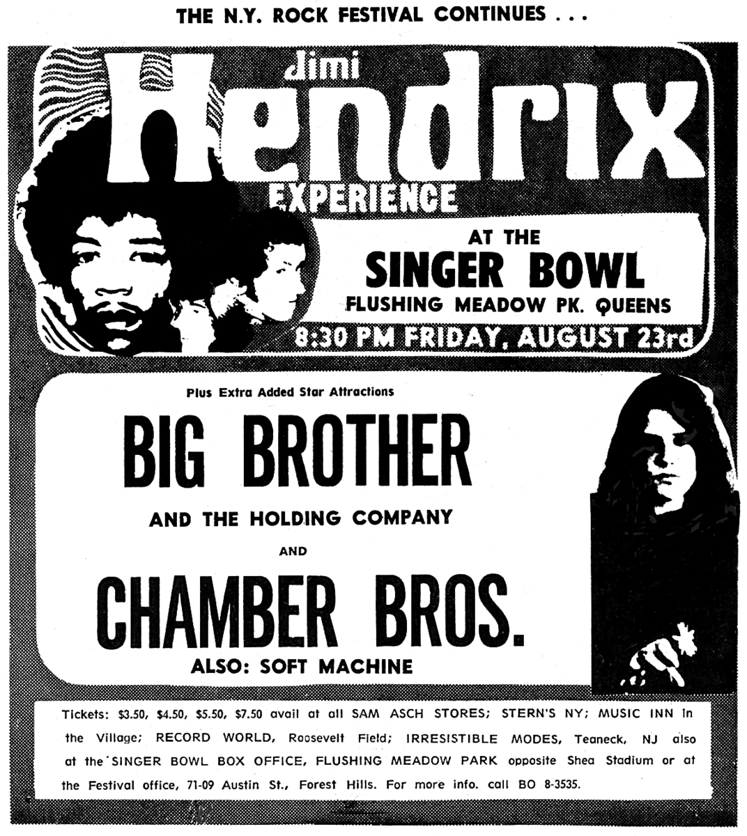 Concert History of Singer Bowl New York, New York, United States ...