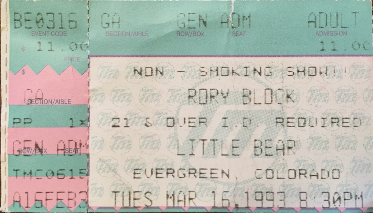 Rory Block Concert & Tour History | Concert Archives