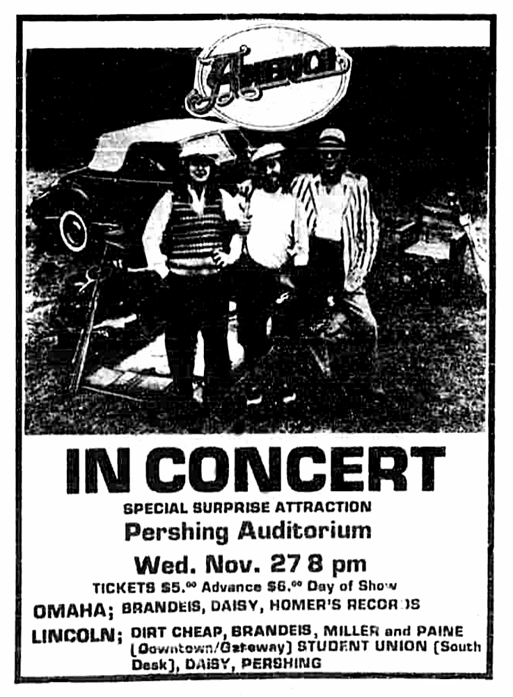 America's 1974 Concert & Tour History | Concert Archives