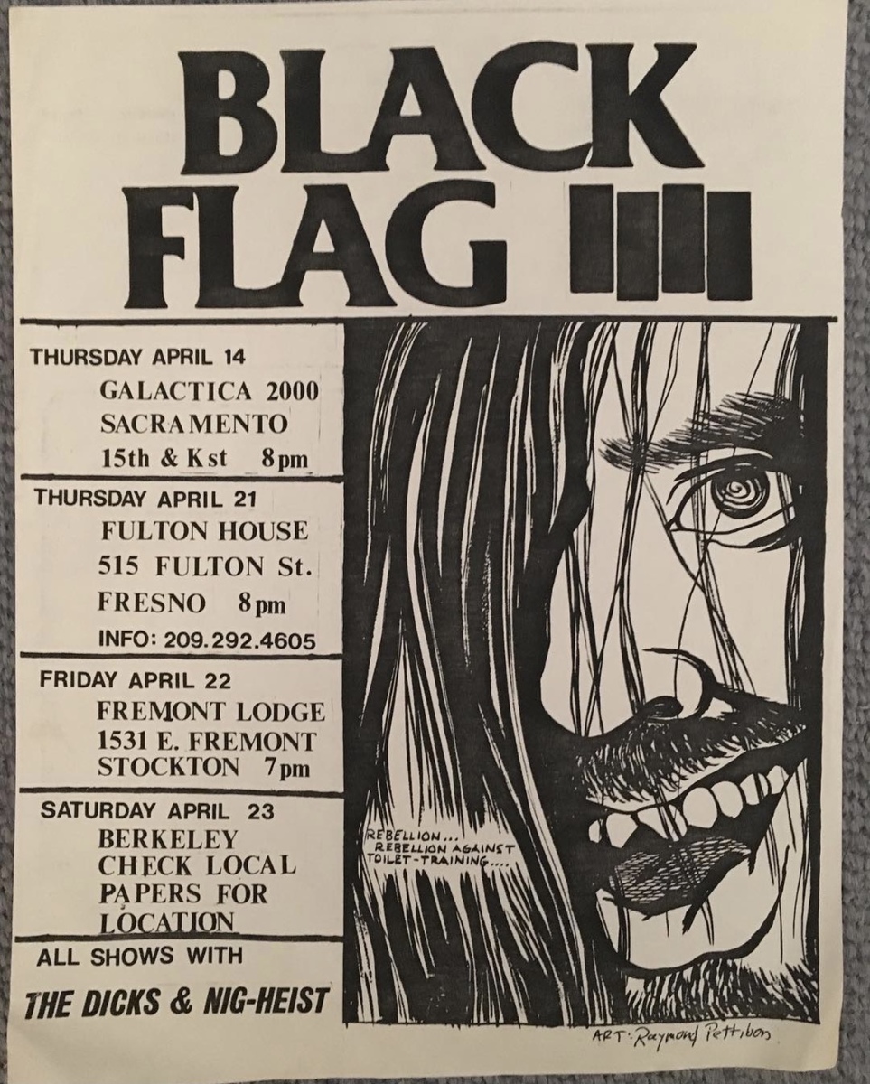 Apr 14, 1983: Black Flag / The Dicks / The Nig-Heist / The Authorties ...