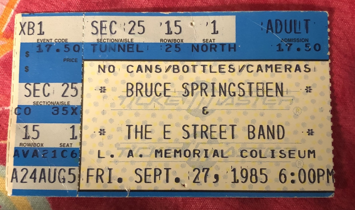 Bruce Springsteen's 1985 Concert & Tour History | Concert Archives