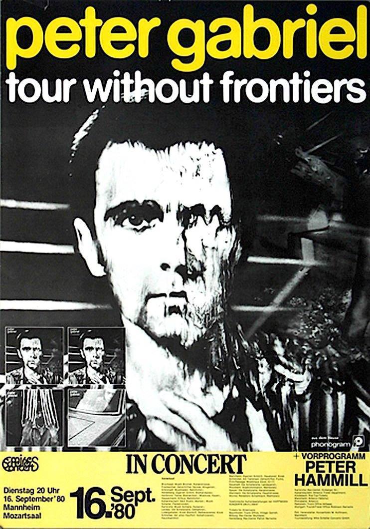 Peter Gabriel's 1980 Concert & Tour History | Concert Archives