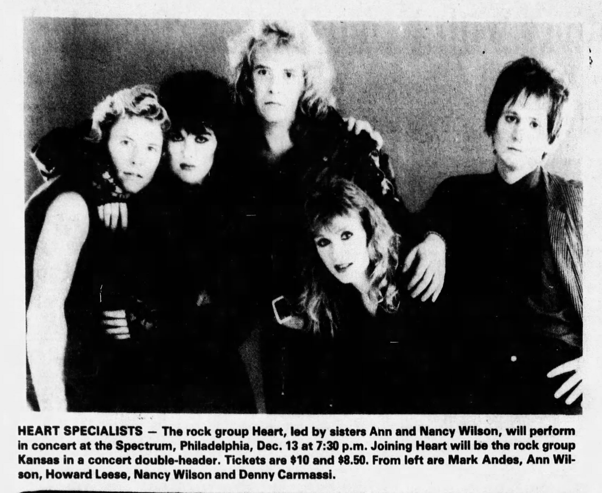 Heart's 1983 Concert & Tour History | Concert Archives
