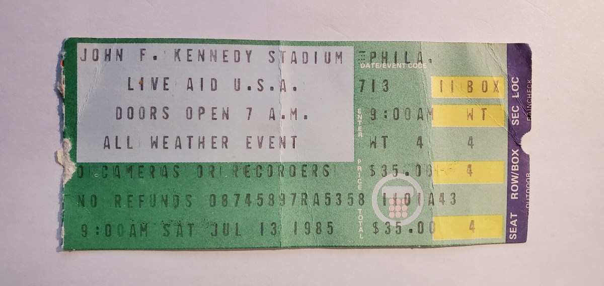 Jul 13, 1985: Live Aid at John F. Kennedy Stadium Philadelphia ...