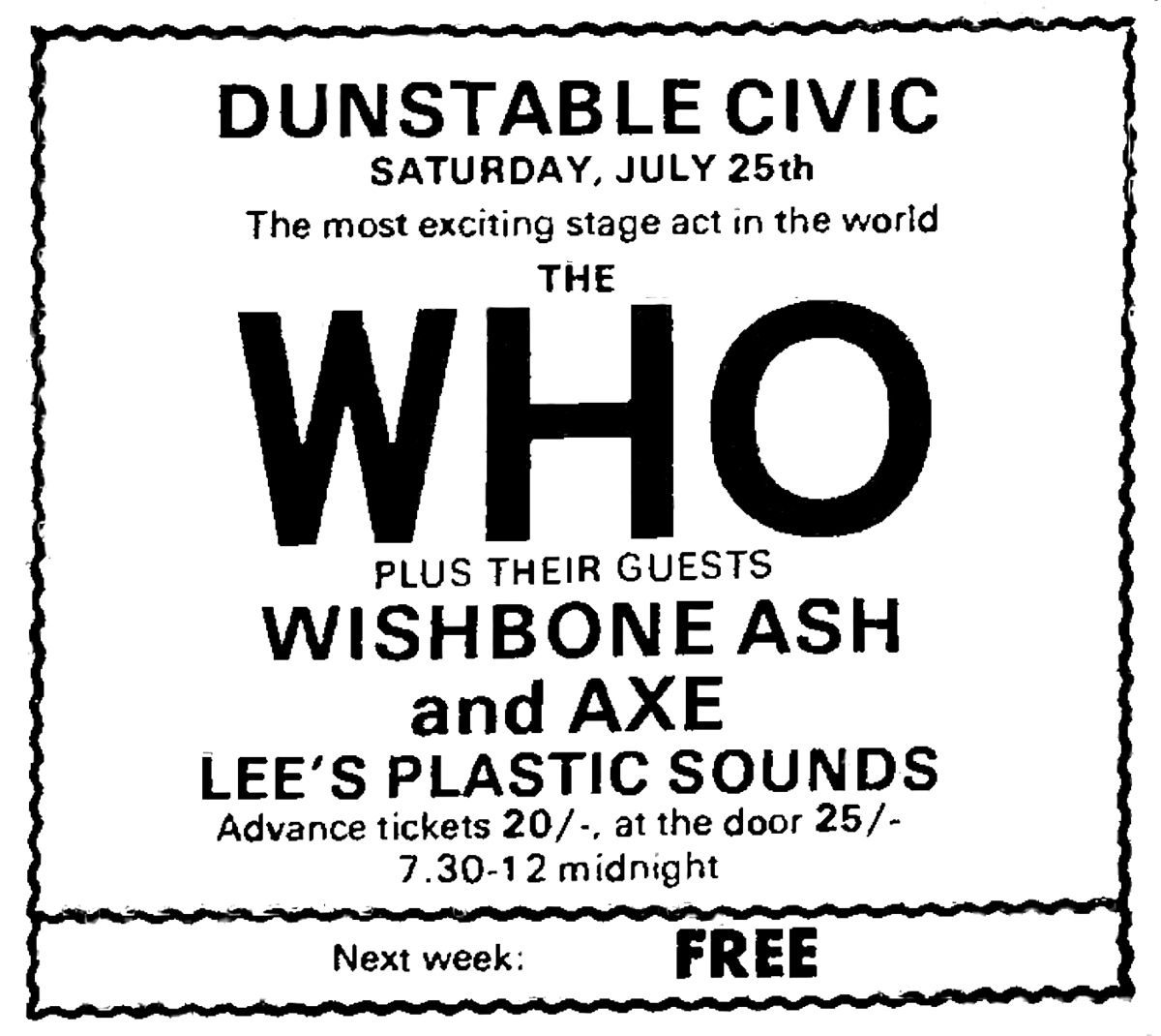 Concert History of Dunstable Civic Hall Dunstable, England, United ...