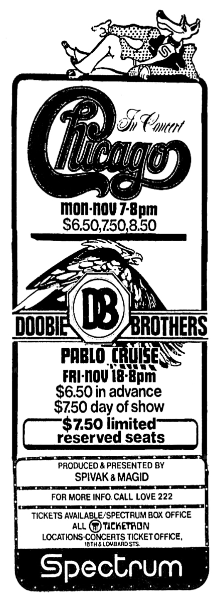 Chicago's 1977 Concert & Tour History | Concert Archives