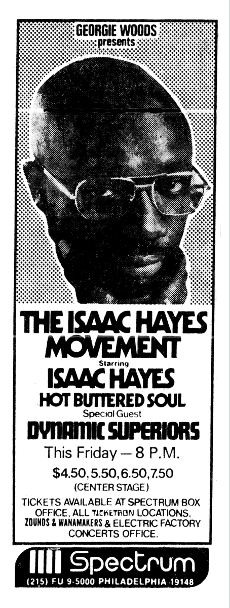 Isaac Hayes & the Movement Concert & Tour History | Concert Archives