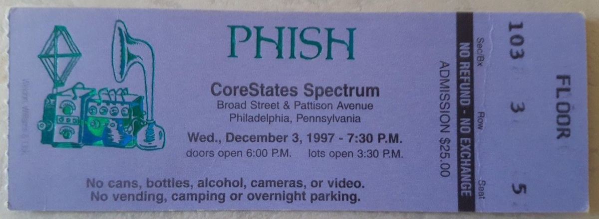 Phish's 1997 Concert & Tour History | Concert Archives