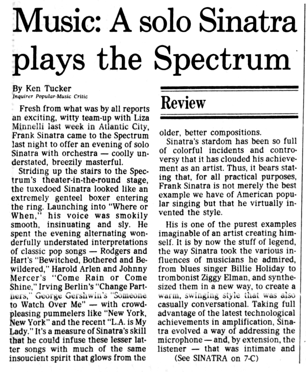 Frank Sinatra Concert Photos | Concert Archives