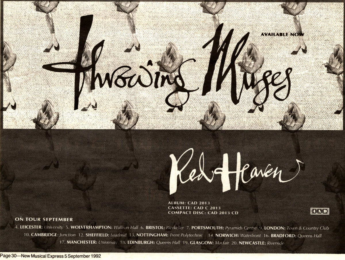 Throwing Muses Concert & Tour History (Updated for 2022) | Concert Archives