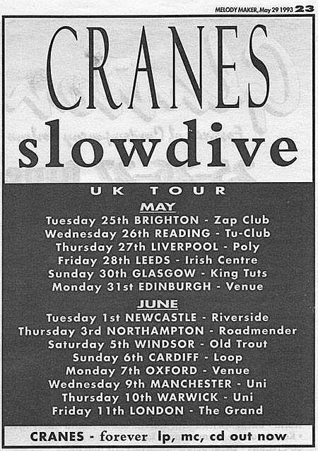 Slowdive Concert & Tour History (Updated for 2022) | Concert Archives