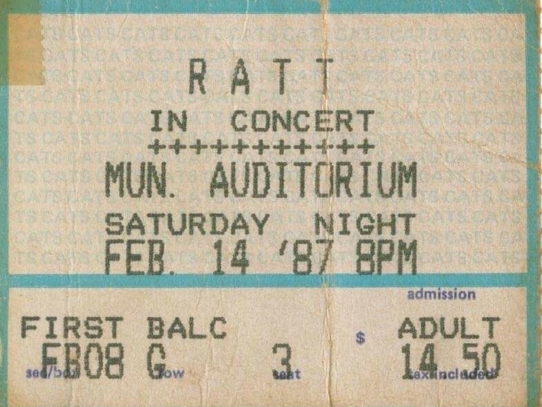 Ratt's 1987 Concert & Tour History | Concert Archives
