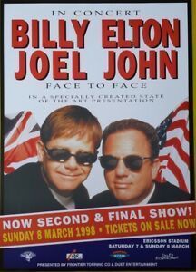 Mar 07, 1998: Elton John / Billy Joel at Ericsson Stadium Auckland ...