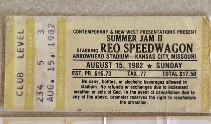 Aug 15, 1982: REO Speedwagon / Ted Nugent / Rainbow / John Cougar ...