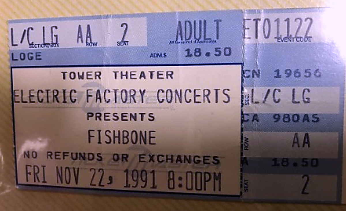 Fishbone's 1991 Concert & Tour History | Concert Archives