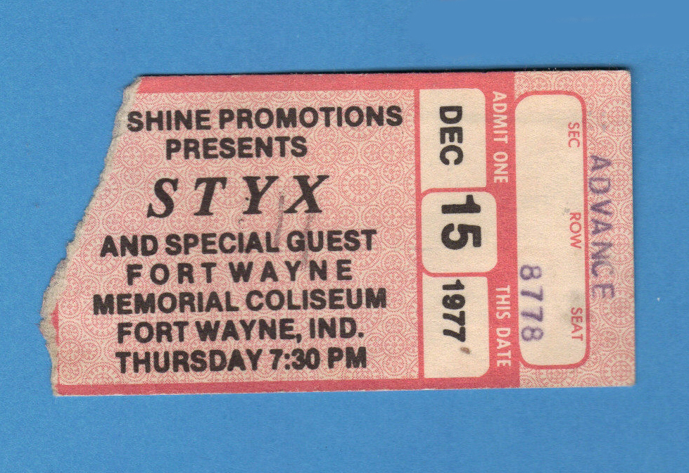 Styx's 1977 Concert & Tour History | Concert Archives