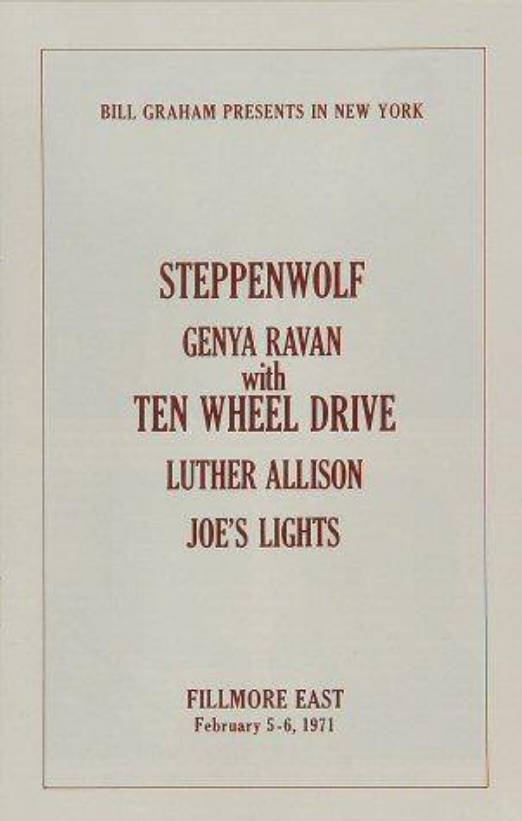 Genya Ravan Ten Wheel Drive