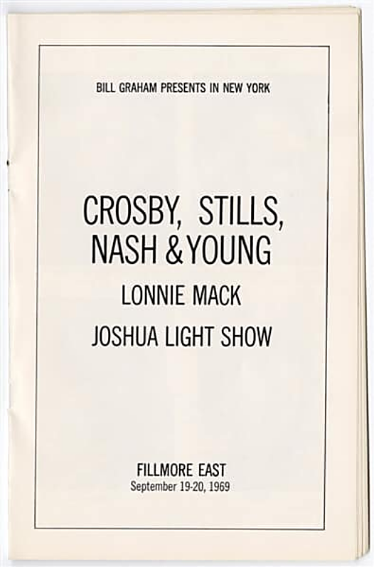 Sep 19, 1969: Crosby, Stills, Nash & Young / Lonnie Mack / The Move at ...