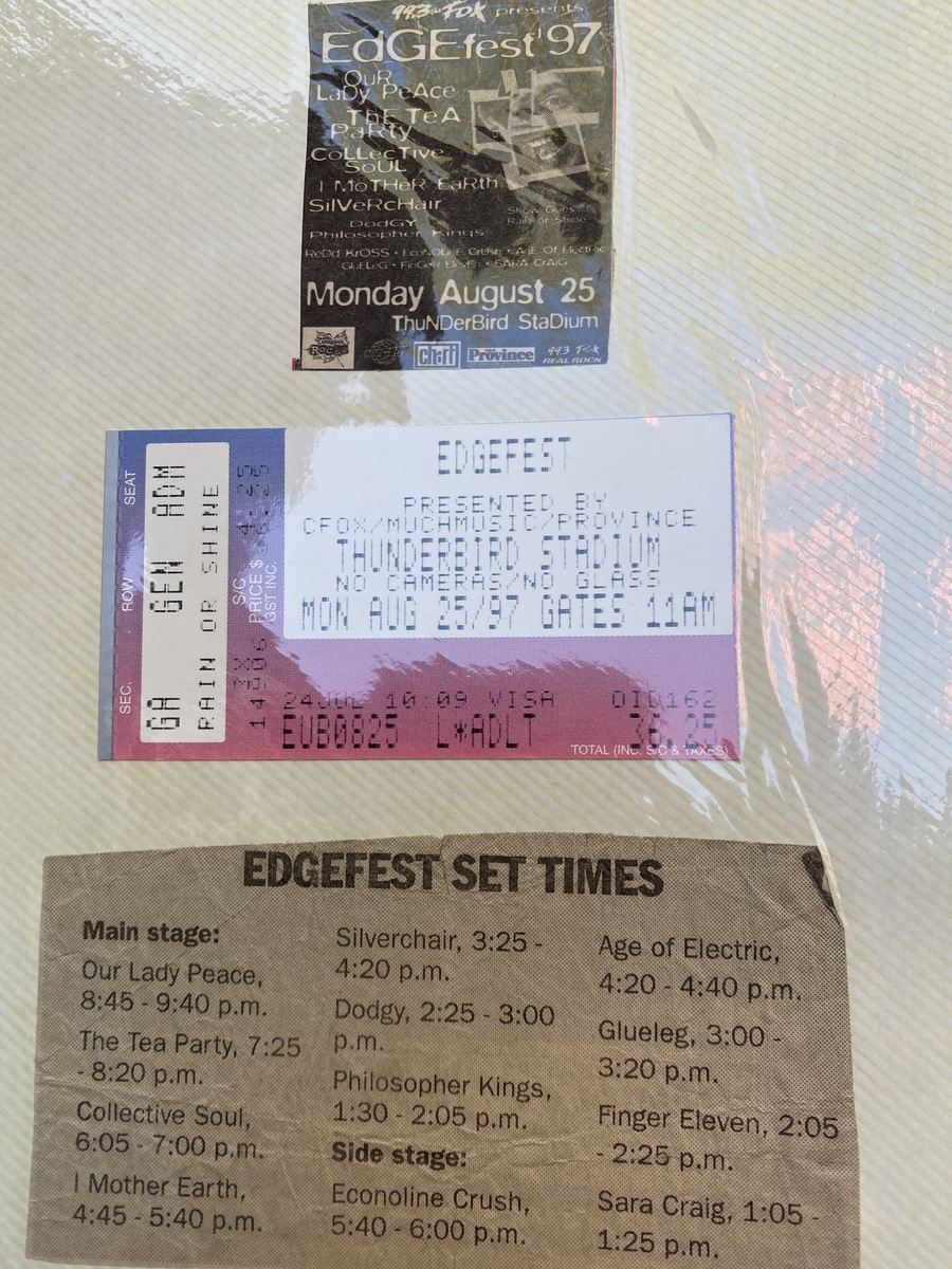 Aug 25, 1997: Edgefest at Doug Mitchell Thunderbird Sports Centre ...