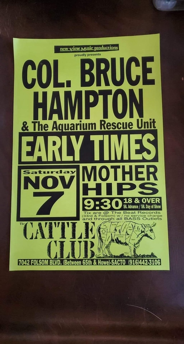 Nov 07, 1992: Col. Bruce Hampton & The Aquarium Rescue Unit / Early ...