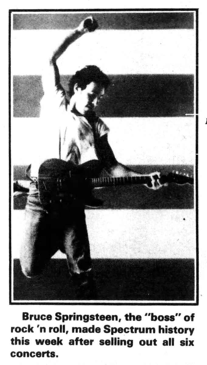 Sep 11, 1984: Bruce Springsteen at The Spectrum Philadelphia ...