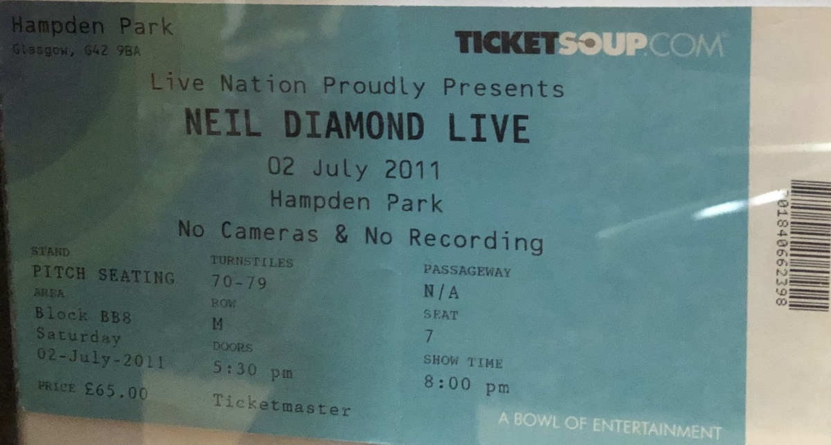 Neil Diamond Concert & Tour History (Updated for 2022) | Concert Archives