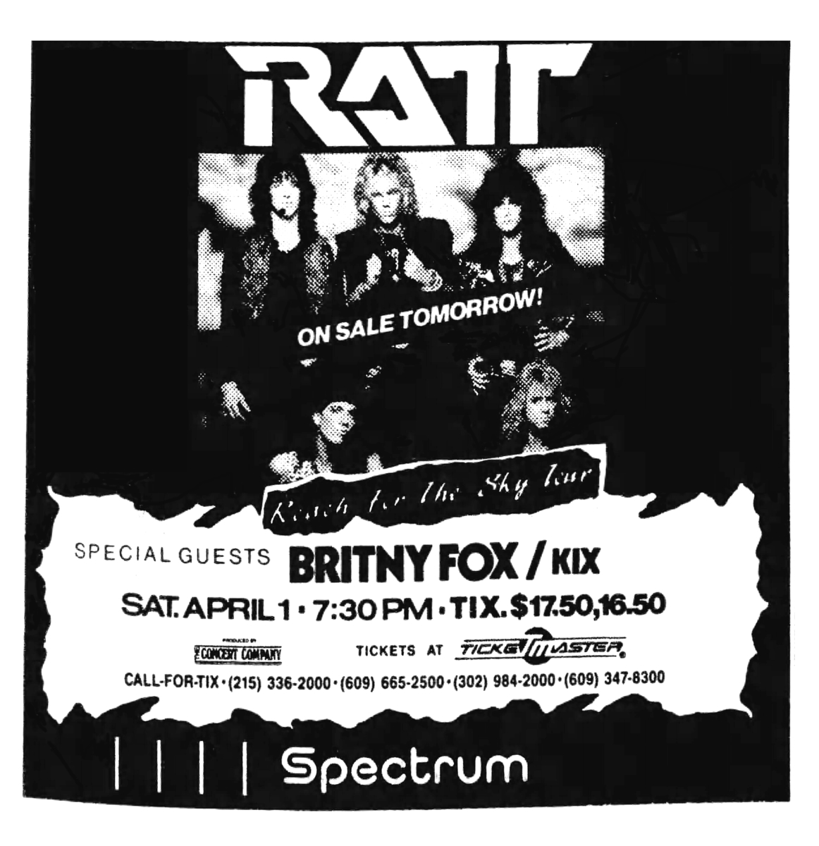 Ratt's 1989 Concert & Tour History | Concert Archives