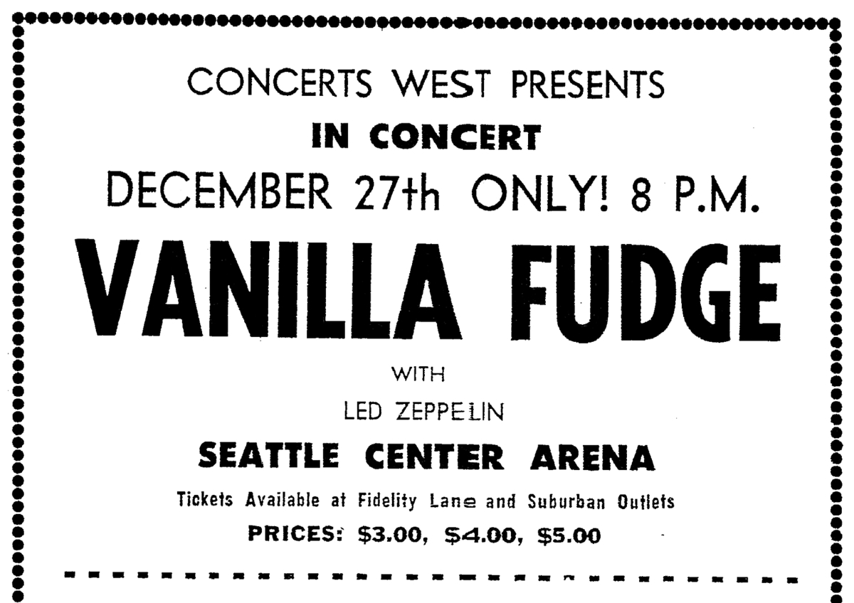 Led Zeppelin's 1968 Concert & Tour History | Concert Archives