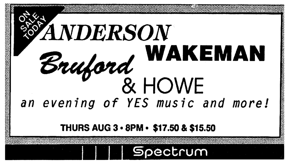 Anderson Bruford Wakeman Howe Concert & Tour History | Concert Archives