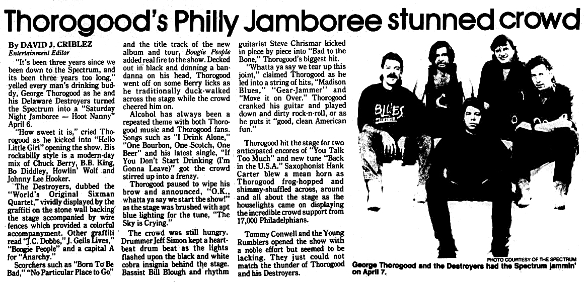 Tommy Conwell & The Young Rumblers Concert & Tour History (Updated for ...