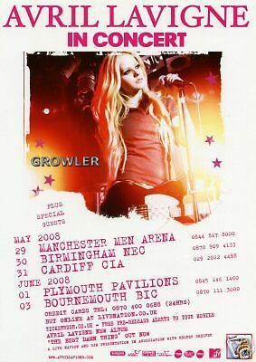 Avril Lavigne's 2008 Concert & Tour History | Concert Archives