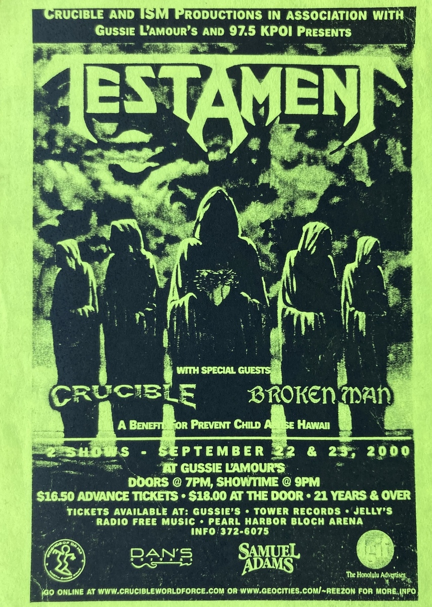 1991 Concert History of Gussie L'Amour's Honolulu, Hawaii, United ...