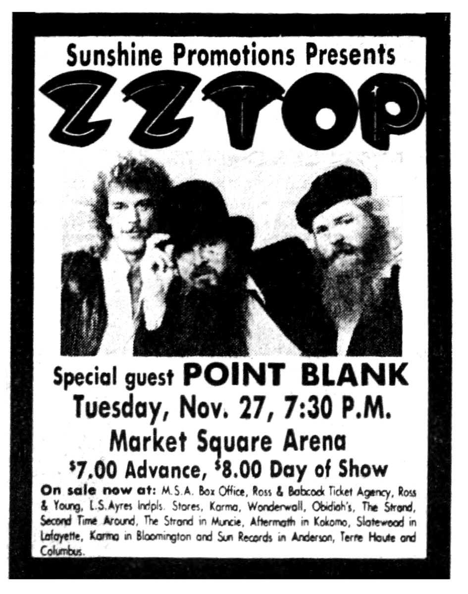 ZZ Top's 1979 Concert & Tour History | Concert Archives