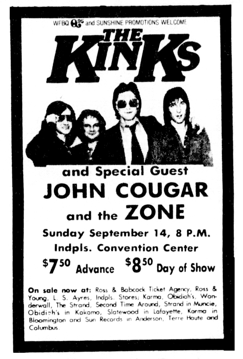 The Kinks's 1980 Concert & Tour History | Concert Archives