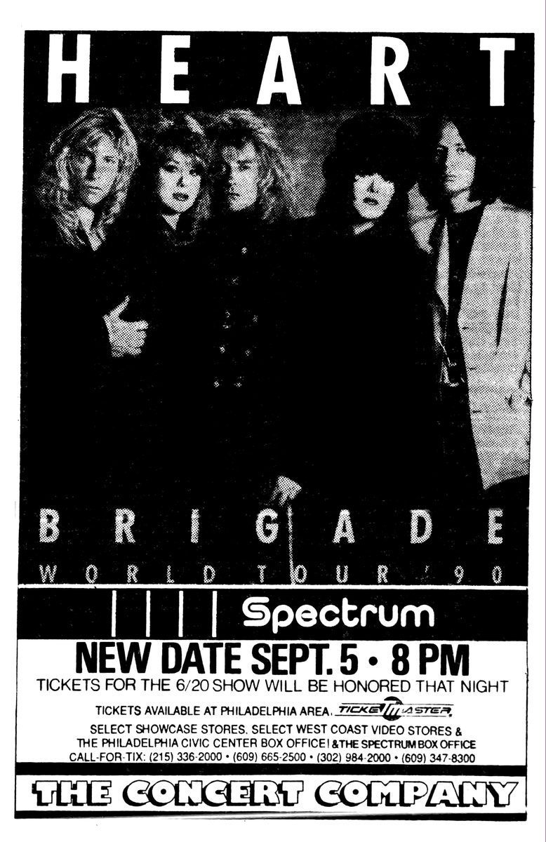 Heart's 1990 Concert & Tour History | Concert Archives