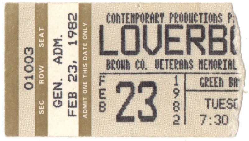 Loverboy's 1982 Concert & Tour History | Concert Archives