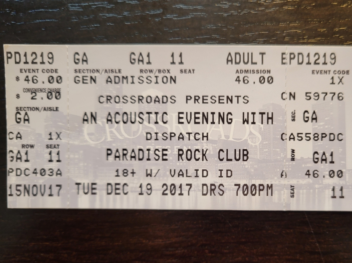 Dispatch Concert & Tour History (Updated for 2022) | Concert Archives