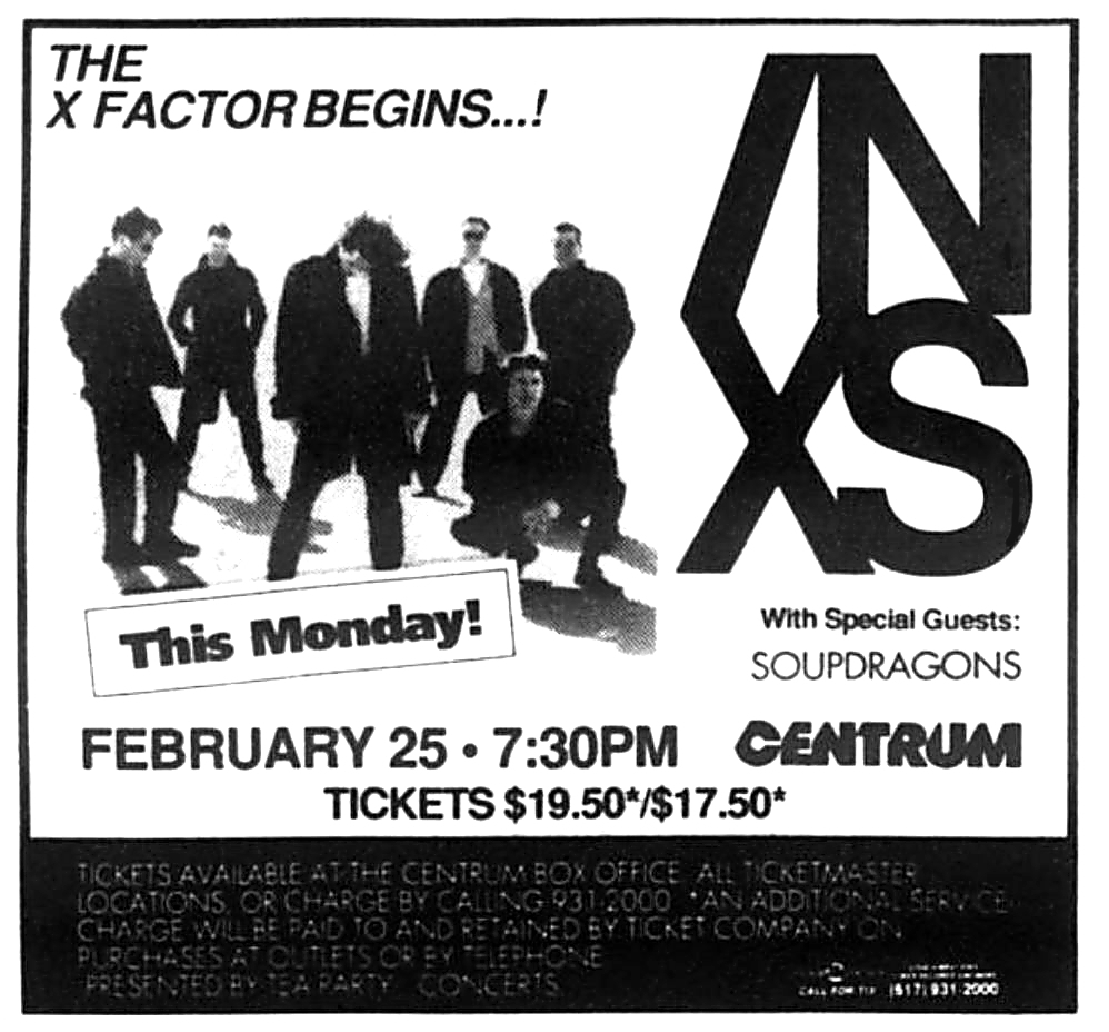 INXS's 1991 Concert & Tour History | Concert Archives